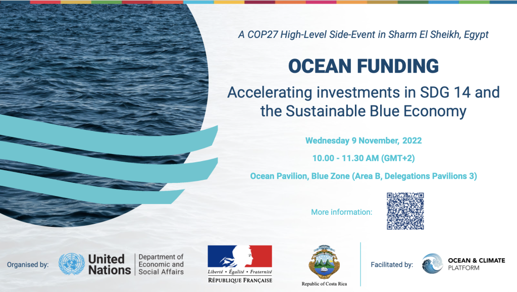 ACCELERATING INVESTMENTS IN SDG 14 AND THE SUSTAINABLE BLUE ECONOMY | Department of Economic and ...